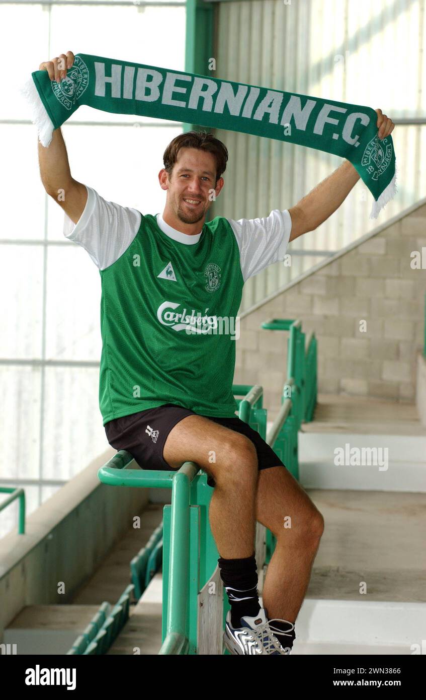 Hibs new signing, Derek Townsley, pictured at Easter Road, Edinburgh ...