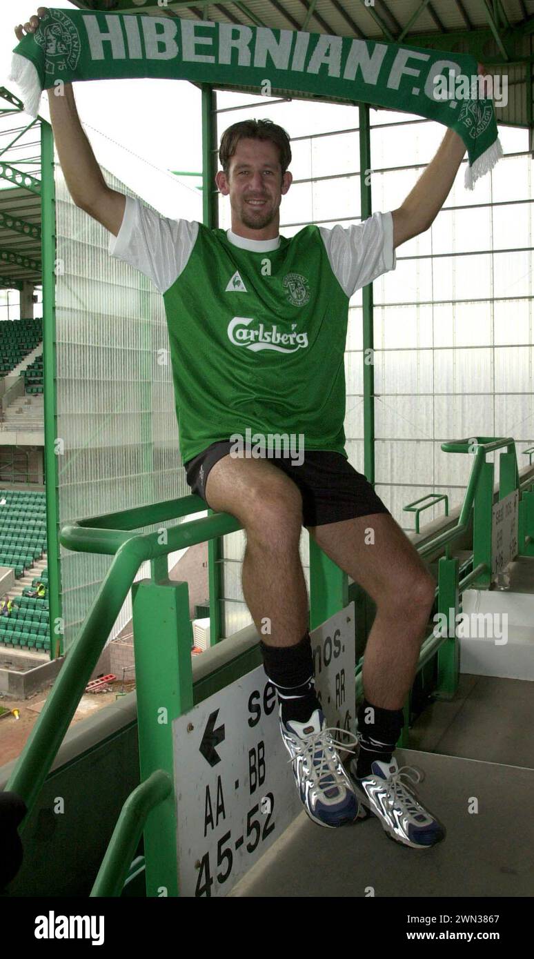 Hibs new signing, Derek Townsley, pictured at Easter Road, Edinburgh ...