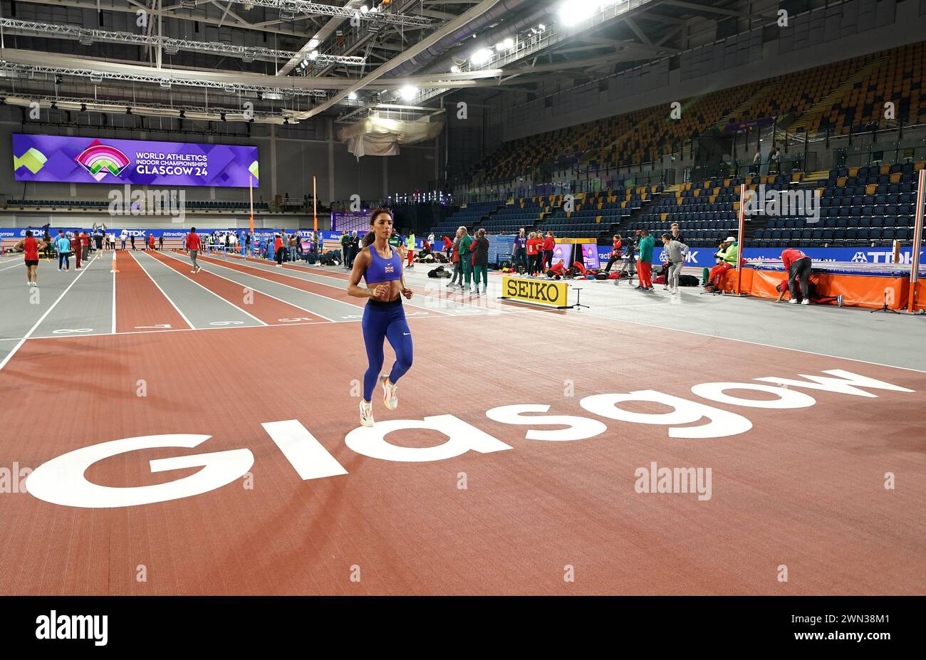 Great Britain's Laviai Nielsen during a training session ahead of the ...