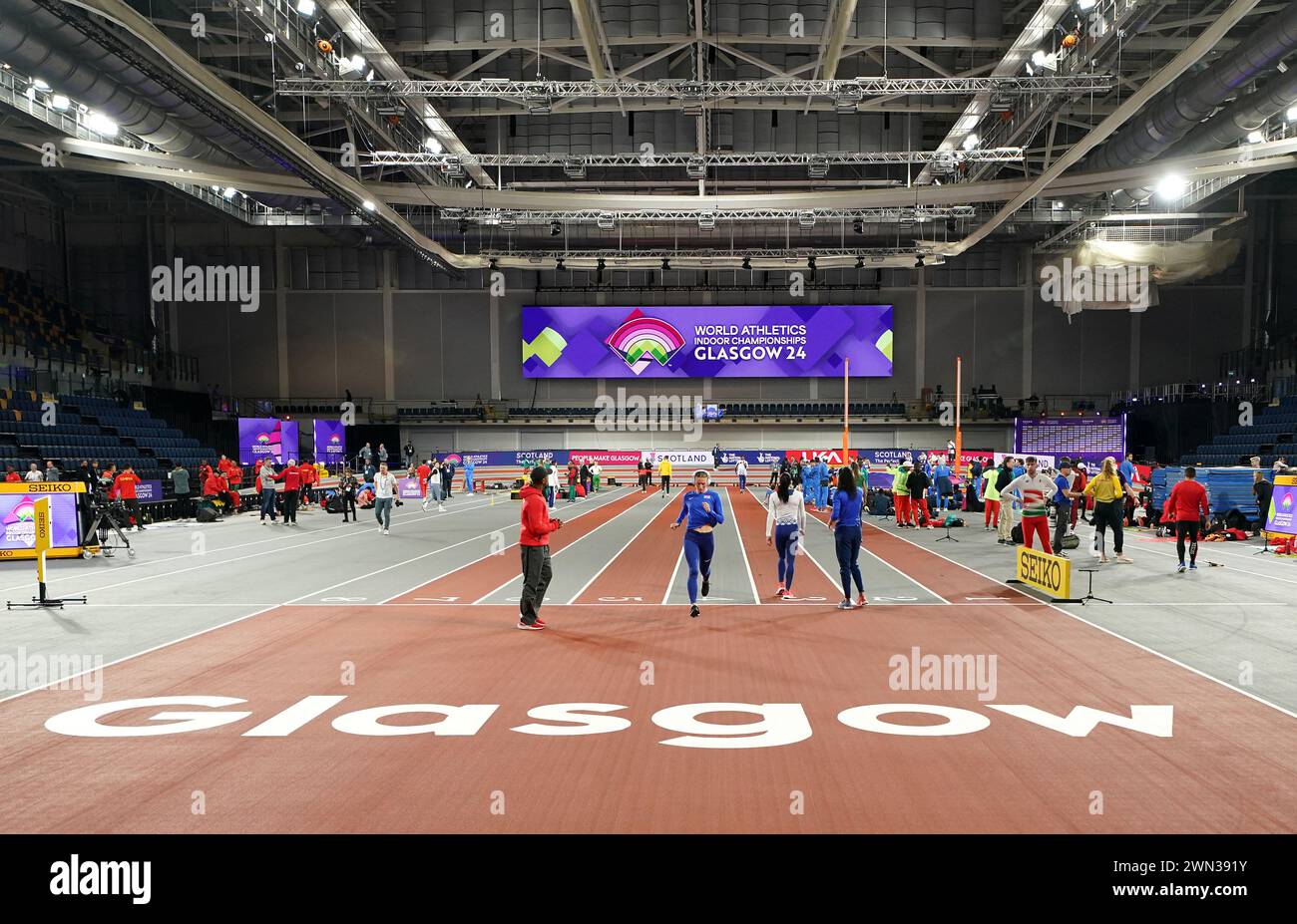 A general view from inside the Emirates Areana ahead of the World ...