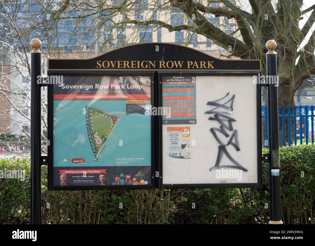 Park notice board hi-res stock photography and images - Alamy