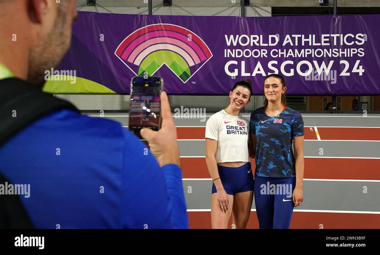 Great Britain's Amy Hunt (left) and Abigail Pawlett ahead of the World ...