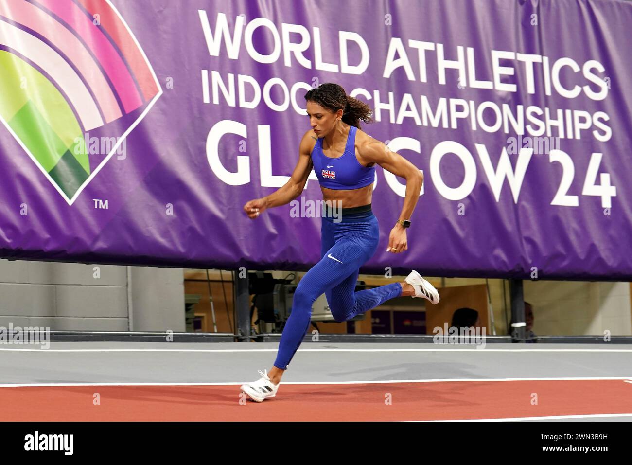 Great Britain's Laviai Nielsen during a training session ahead of the ...