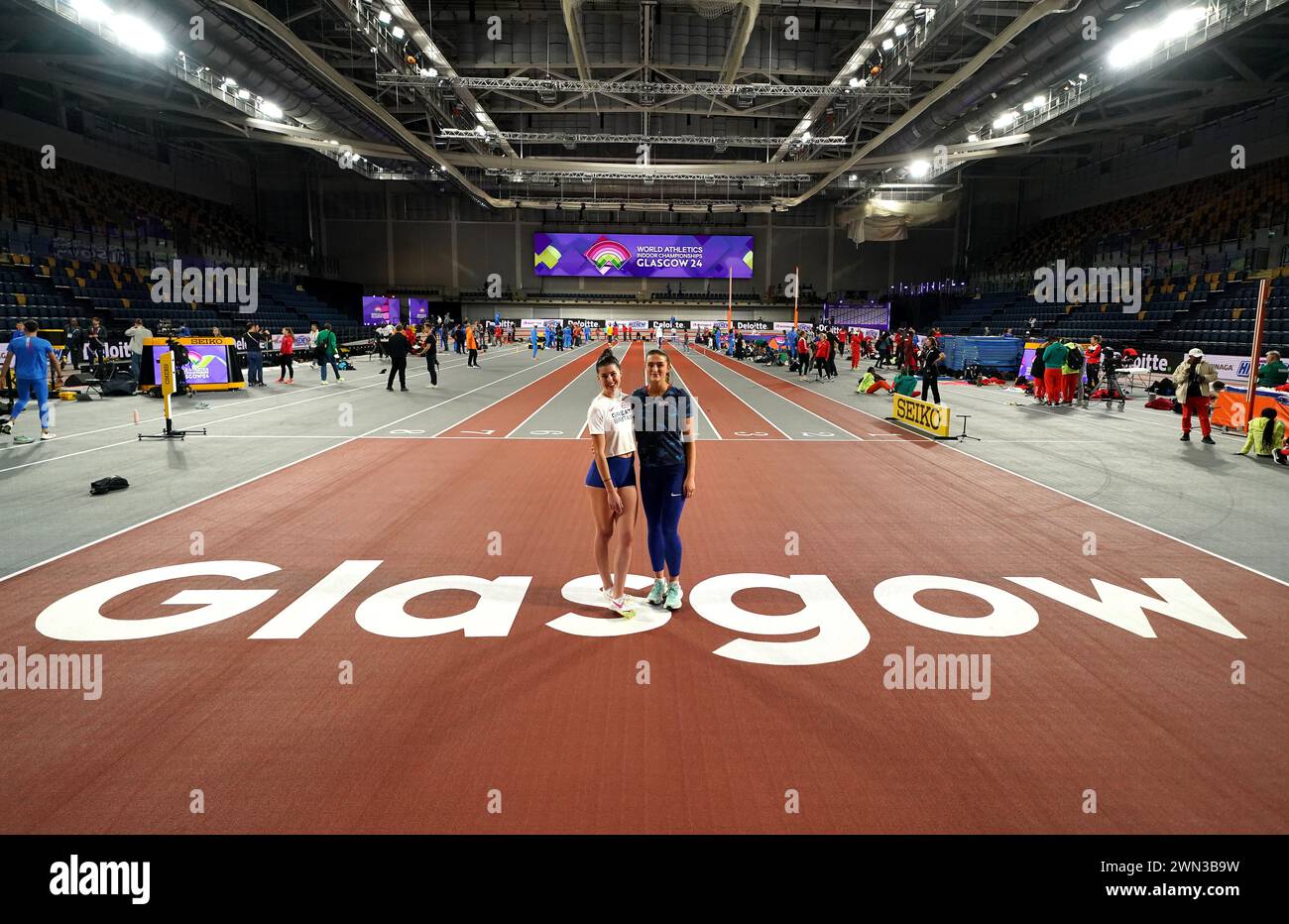 Great Britain's Amy Hunt (left) and Abigail Pawlett ahead of the World ...