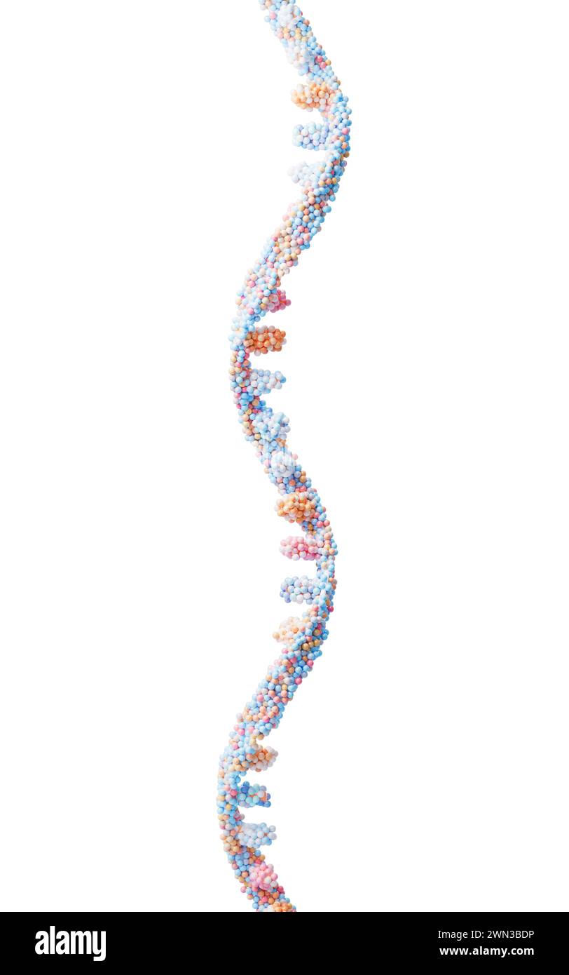 RNA with biological concept, 3d rendering. 3D illustration Stock Photo ...