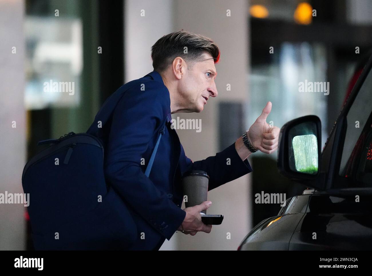 Crystal Palace chairman Steve Parish arrives ahead of a Premier League ...