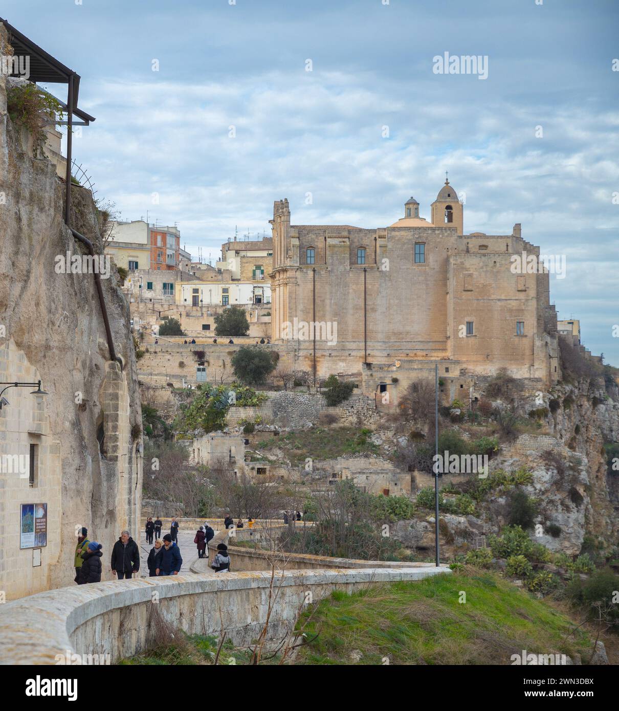Matera cliffside dwellings hi-res stock photography and images - Alamy