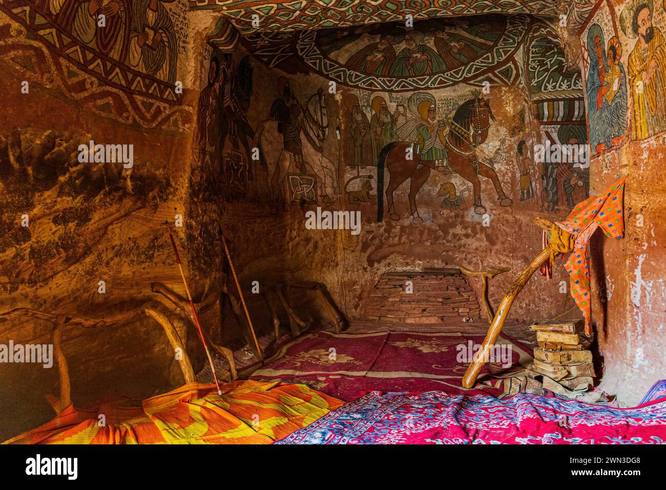 HAWZEN, ETHIOPIA - JAN 26, 2024: The Abuna Yemata Guh church in Hawzen ...