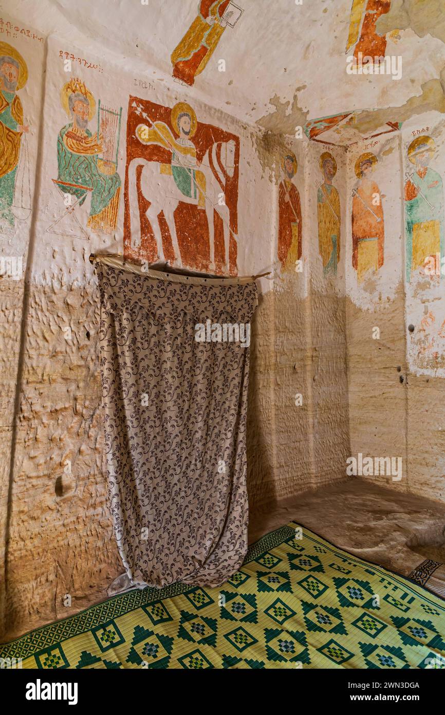 HAWZEN, ETHIOPIA - JAN 26, 2024: The Abuna Yemata Guh church in Hawzen ...