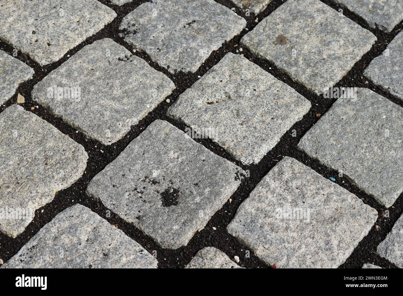 Closeup cobblestone pavement shot hi-res stock photography and images ...