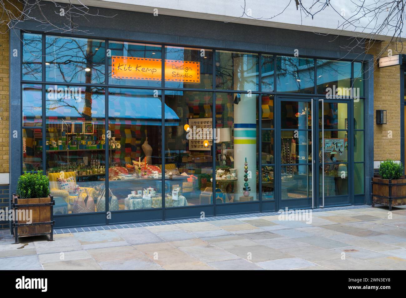 Exterior of Kit Kemp design studio gift shop in Ham Yard Soho London ...