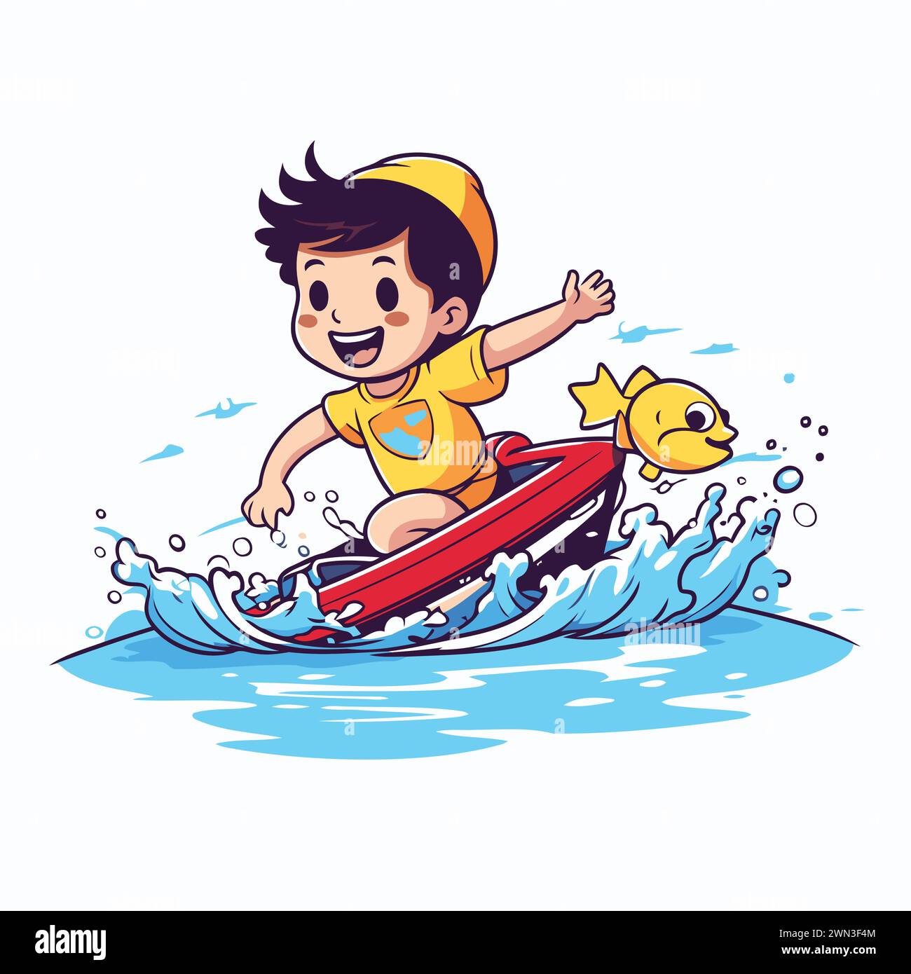 Jet ski and surfers Stock Vector Images - Alamy