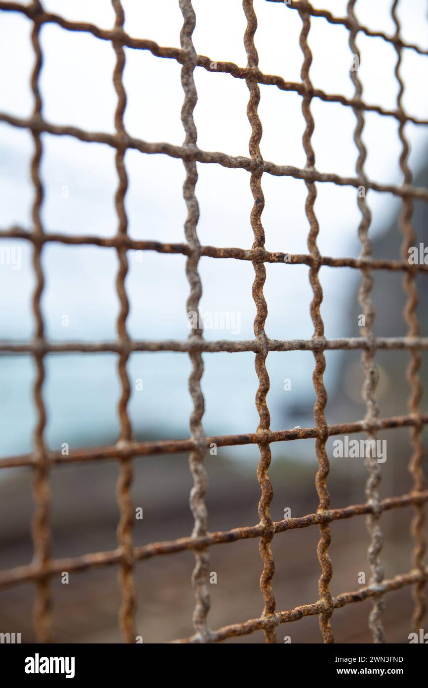 Industrial barrier fence hi-res stock photography and images - Alamy