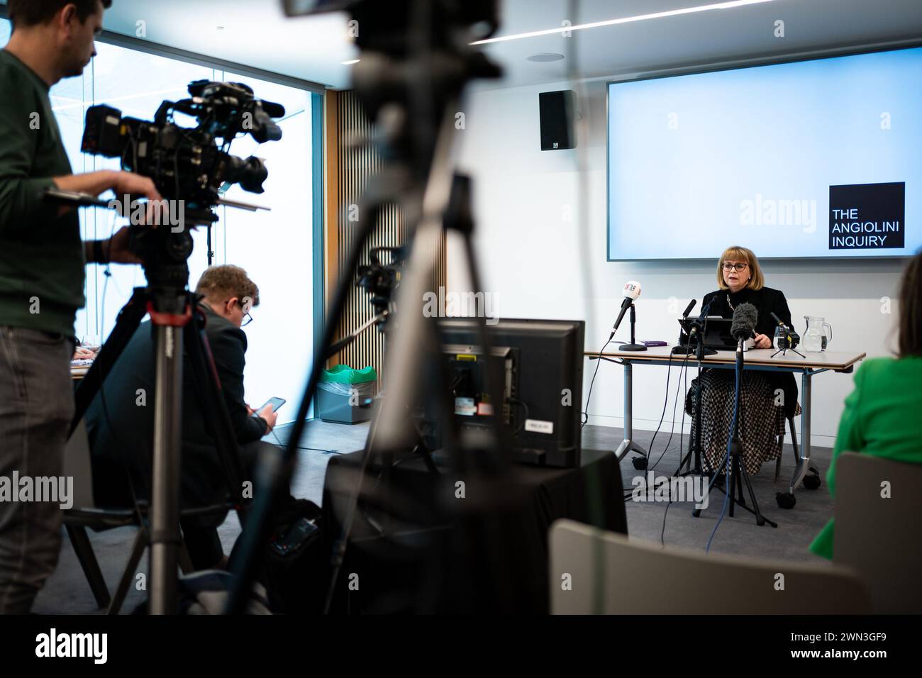 Inquiry chairwoman Lady Elish Angiolini makes a statement after the ...