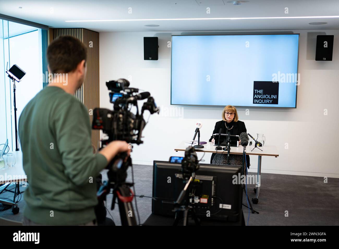 Inquiry chairwoman Lady Elish Angiolini makes a statement after the ...