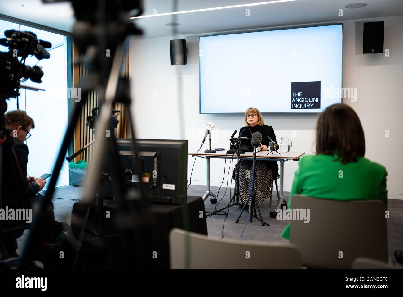 Inquiry chairwoman Lady Elish Angiolini makes a statement after the ...