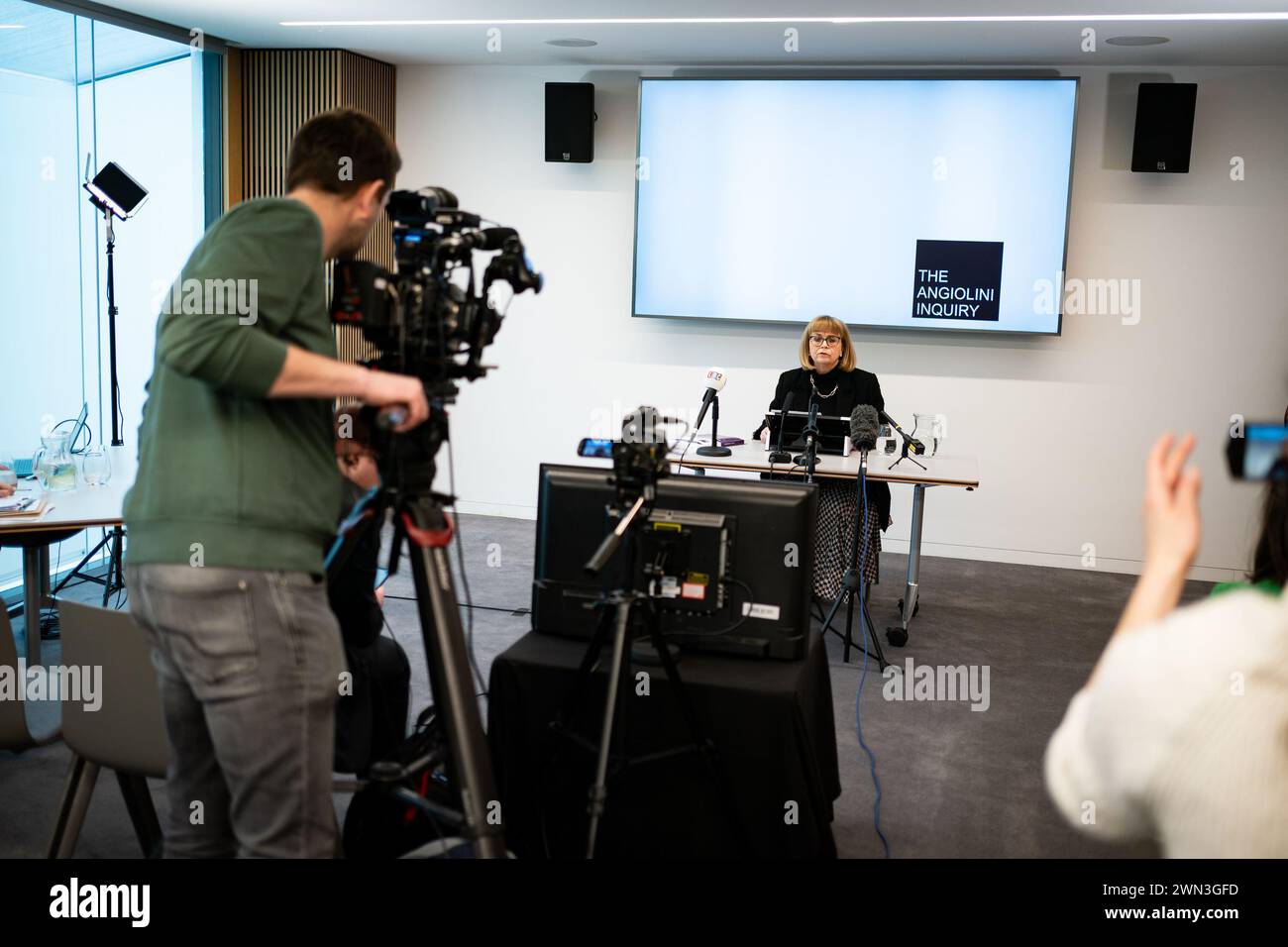 Inquiry chairwoman Lady Elish Angiolini makes a statement after the ...