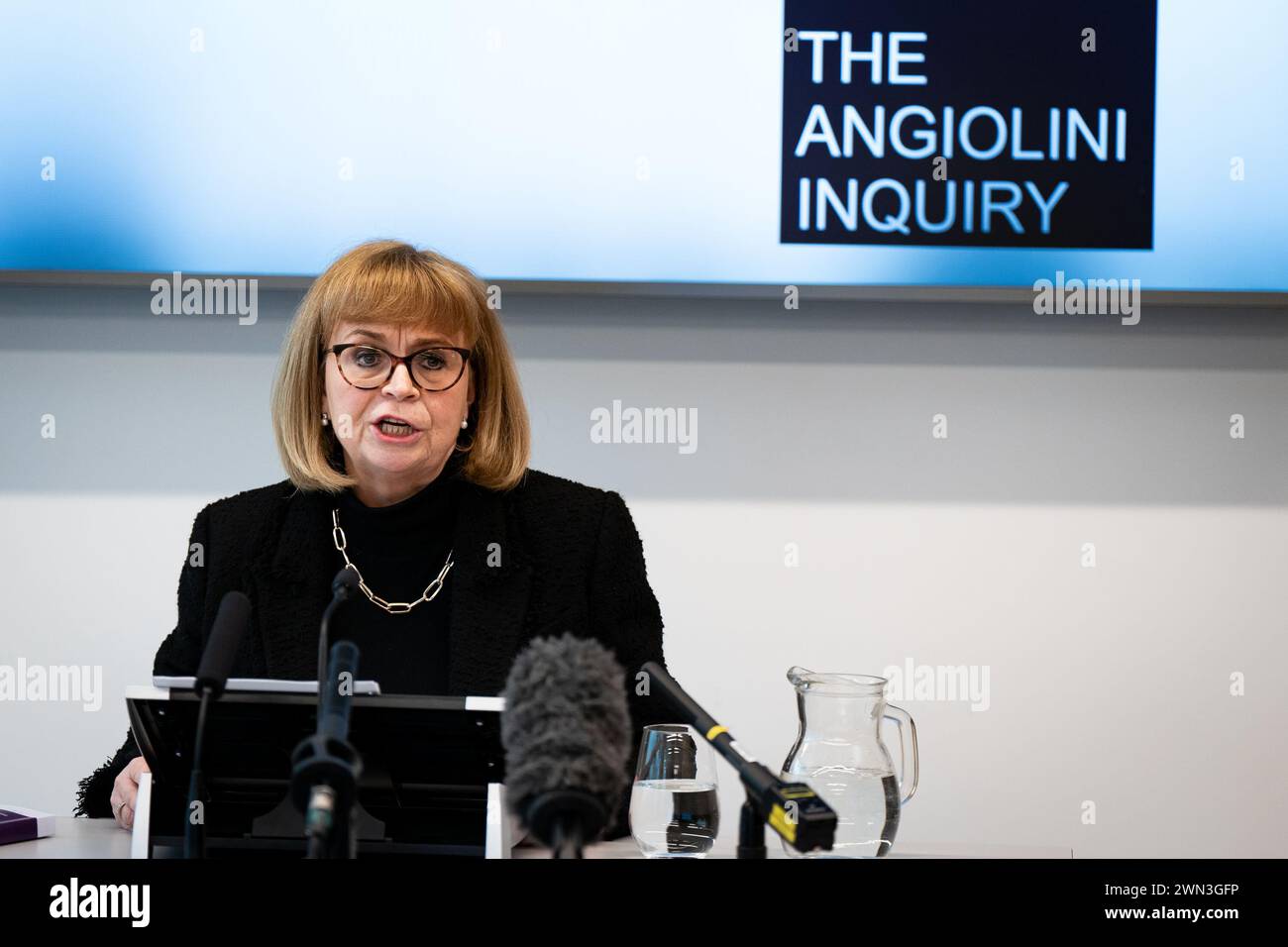 Inquiry chairwoman Lady Elish Angiolini makes a statement after the ...