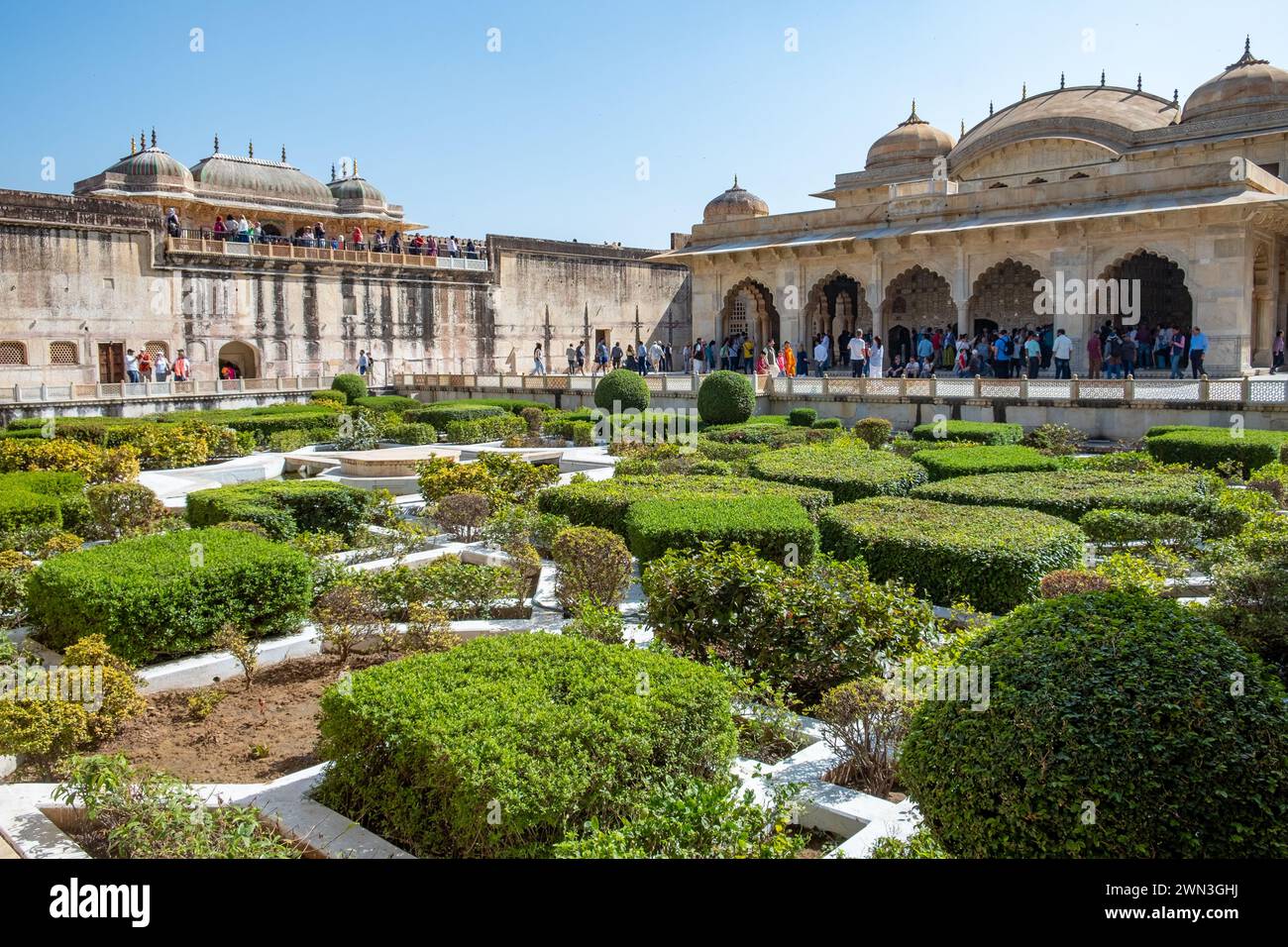 Jaipur, India - February 19, 2024: Amer Fort outside Jaipur in ...
