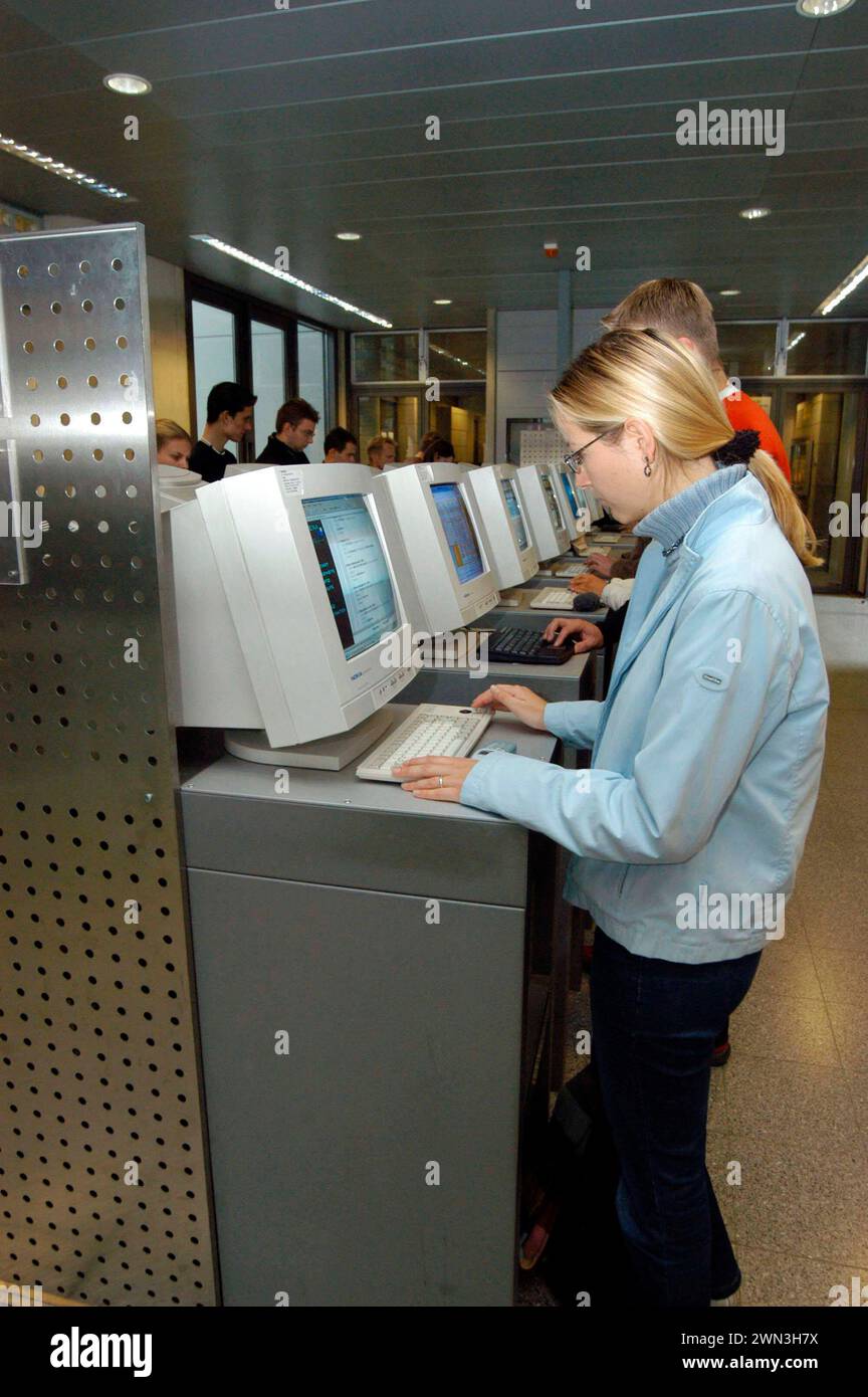 computer and internet at university, digital technology for learning ...