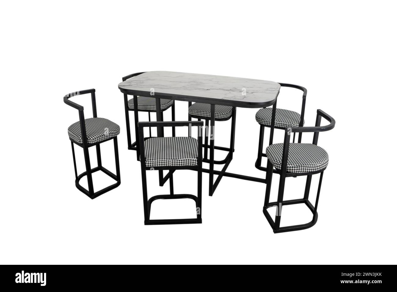 Minimalist luxury table white Cut Out Stock Images & Pictures - Alamy