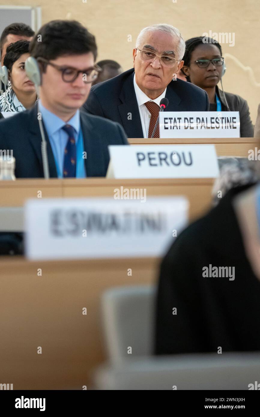 Geneva, Switzerland. 29th Feb, 2024. © Jean Marc Ferré/MAXPPP - Geneva ...