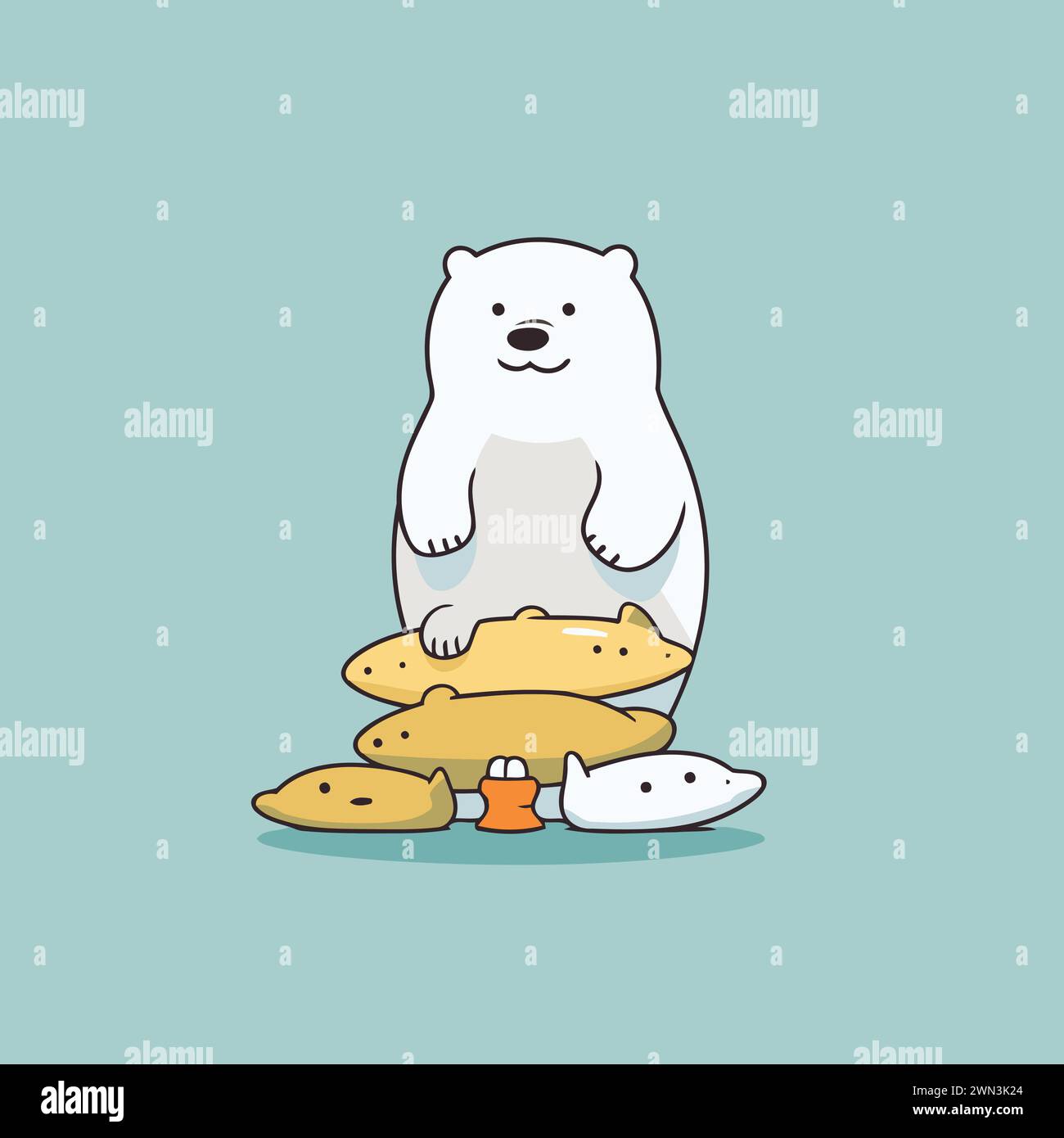 Bread bear Stock Vector Images - Alamy