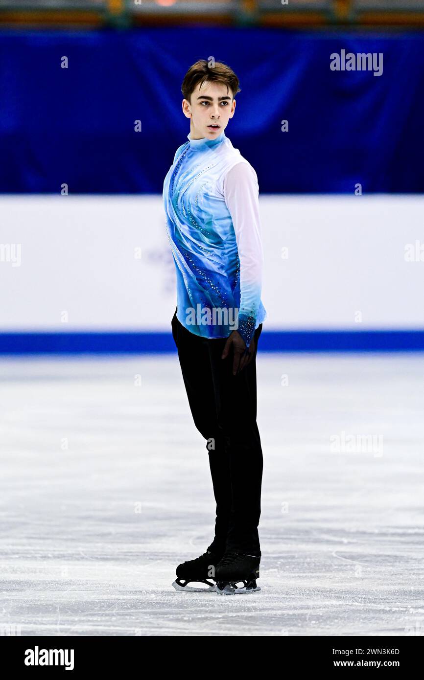 Arlet LEVANDI (EST), during Junior Men Short Program, at the ISU World ...