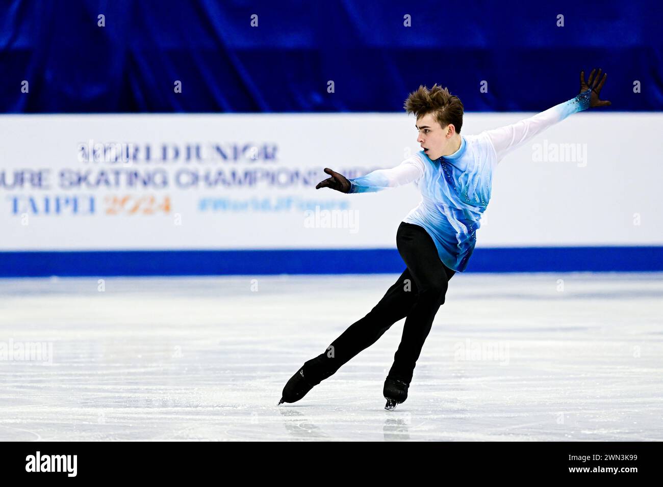 Arlet LEVANDI (EST), during Junior Men Short Program, at the ISU World ...