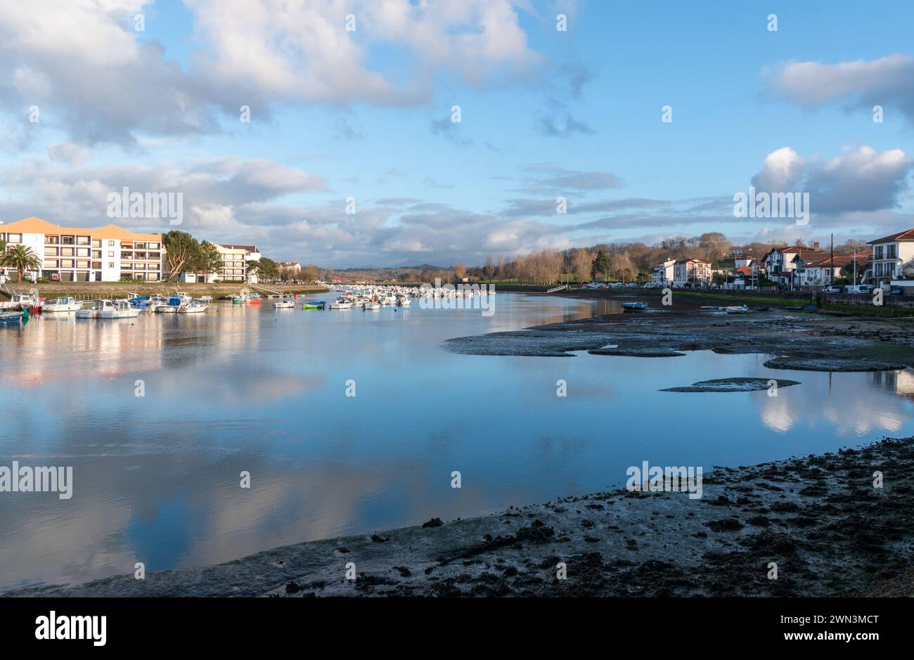 The La Nivelle river in Ciboure, Basque Country, France Stock Photo - Alamy