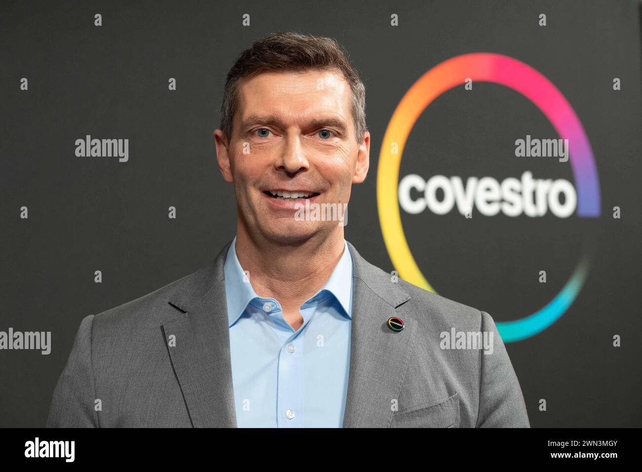 Dr. Markus STEILEMANN, Vorstandsvorsitzender, CEO, Bilanzpressekonferenz der COVESTRO AG in ...