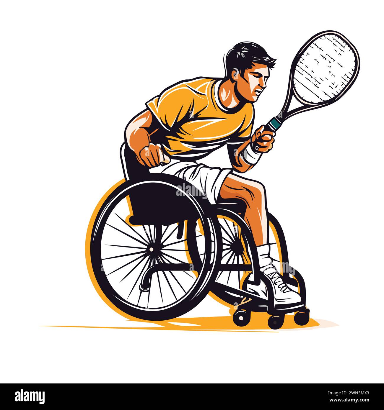 Wheelchair tennis vector vectors hi-res stock photography and images ...
