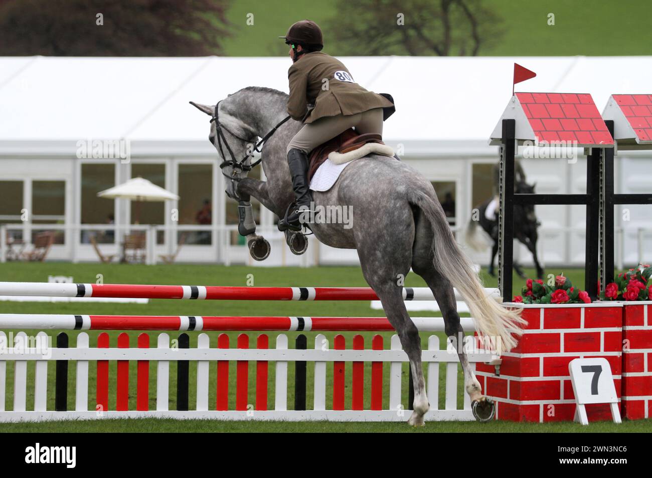 10/05/13 Janet Clarke rides Itza Kinda Jusice. Despite heavy rain and ...