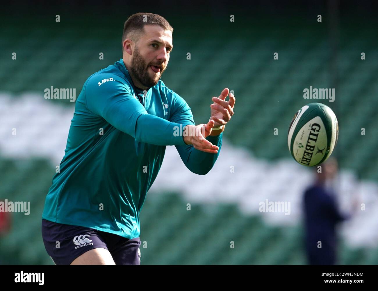 Ireland's Stuart McCloskey during a training session at the Aviva ...