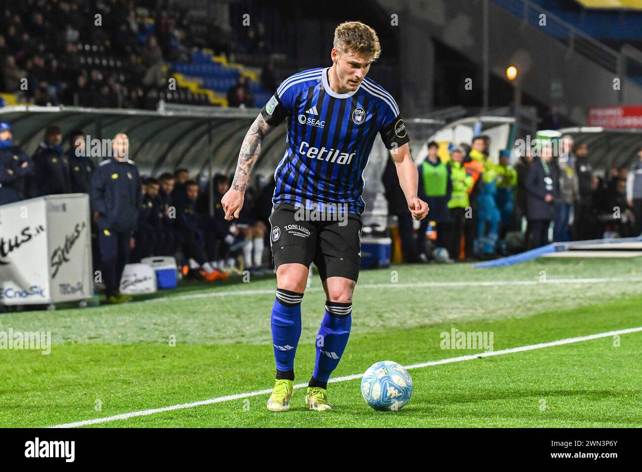Pisa, Italy. 28th Feb, 2024. Nicholas Bonfanti (Pisa) during Pisa SC vs ...