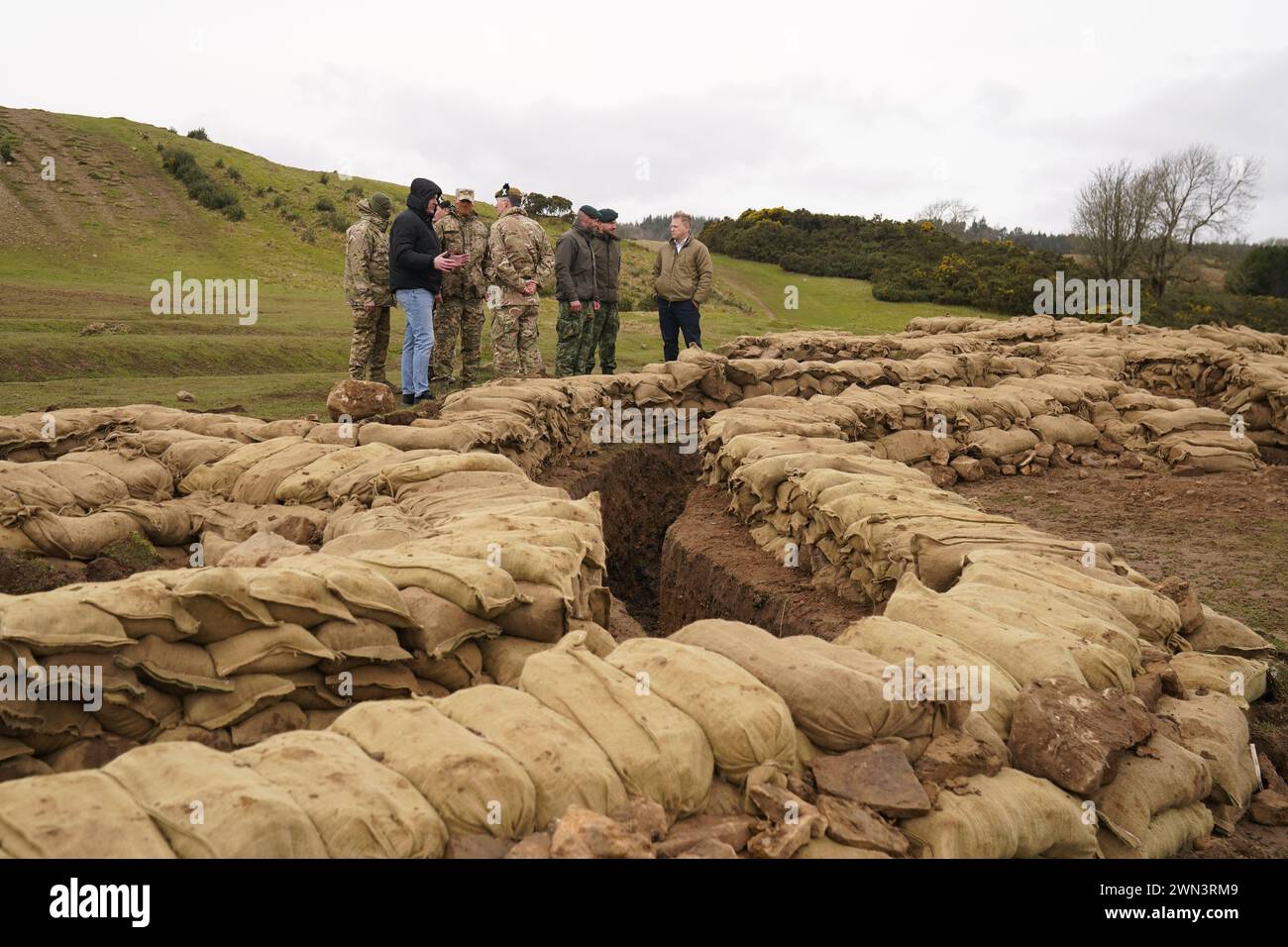 Defence Secretary Grant Shapps during a visit to Catterick Garrison, in ...