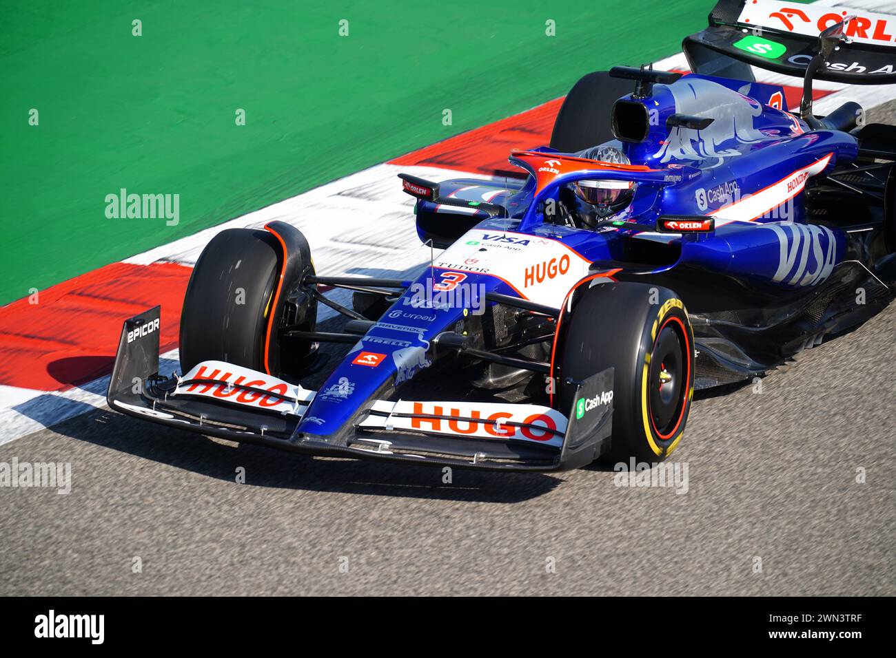 RB's Daniel Ricciardo during the first practice session ahead of the ...