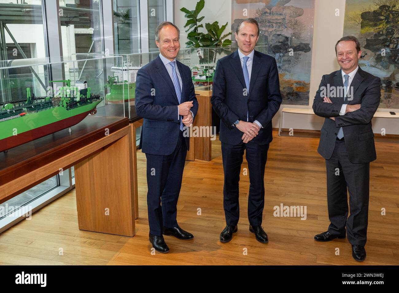 Antwerp, Belgium. 29th Feb, 2024. Co-CEO Piet Dejonghe, Co-CEO John ...
