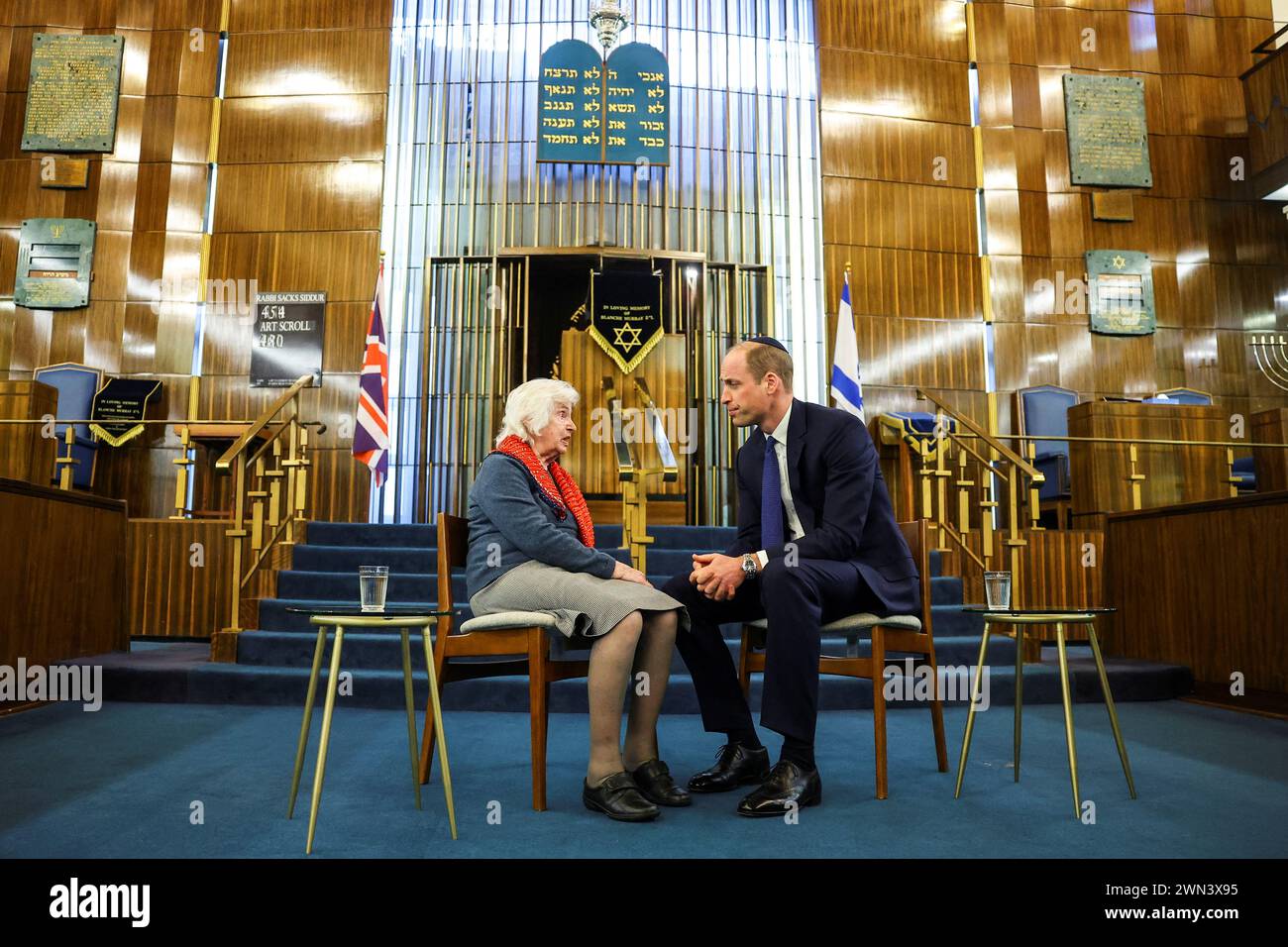 The Prince of Wales speaks with Renee Salt, 94, a Holocaust survivor ...