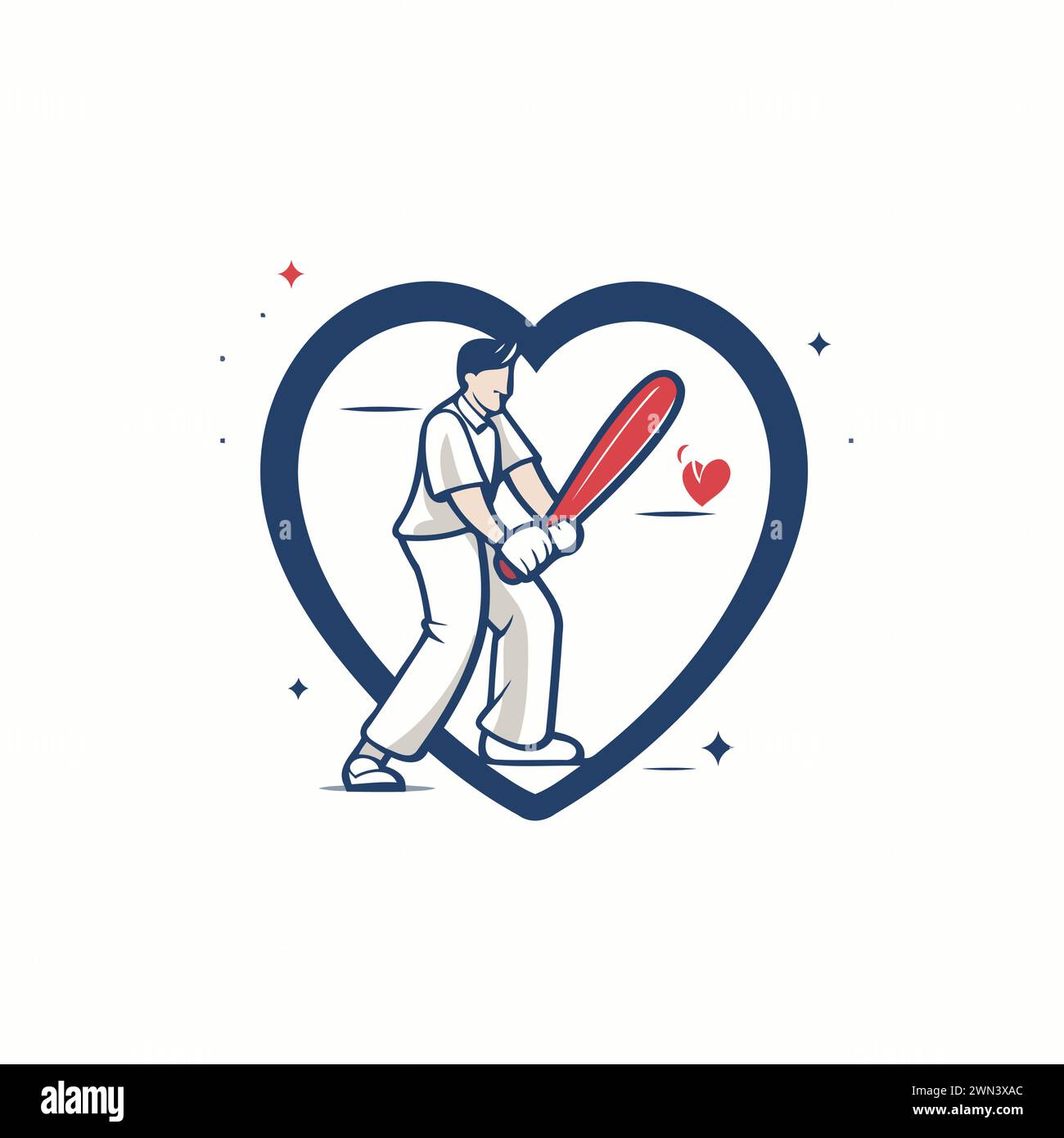 Cricket line art Cut Out Stock Images & Pictures - Alamy
