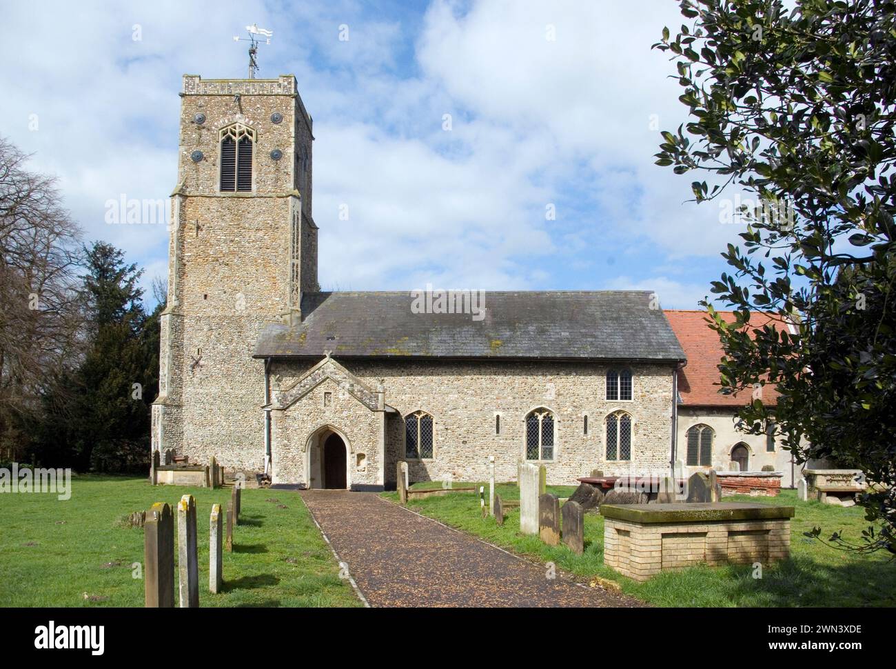 St Peter's Church, Wenhaston Stock Photo - Alamy