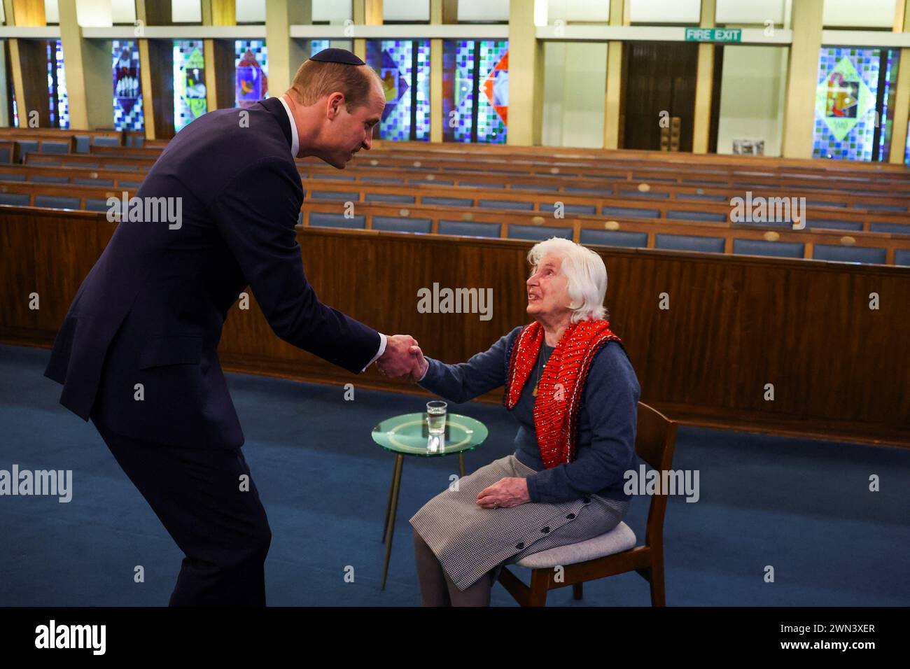 The Prince of Wales shakes hands with Renee Salt, 94, a Holocaust ...