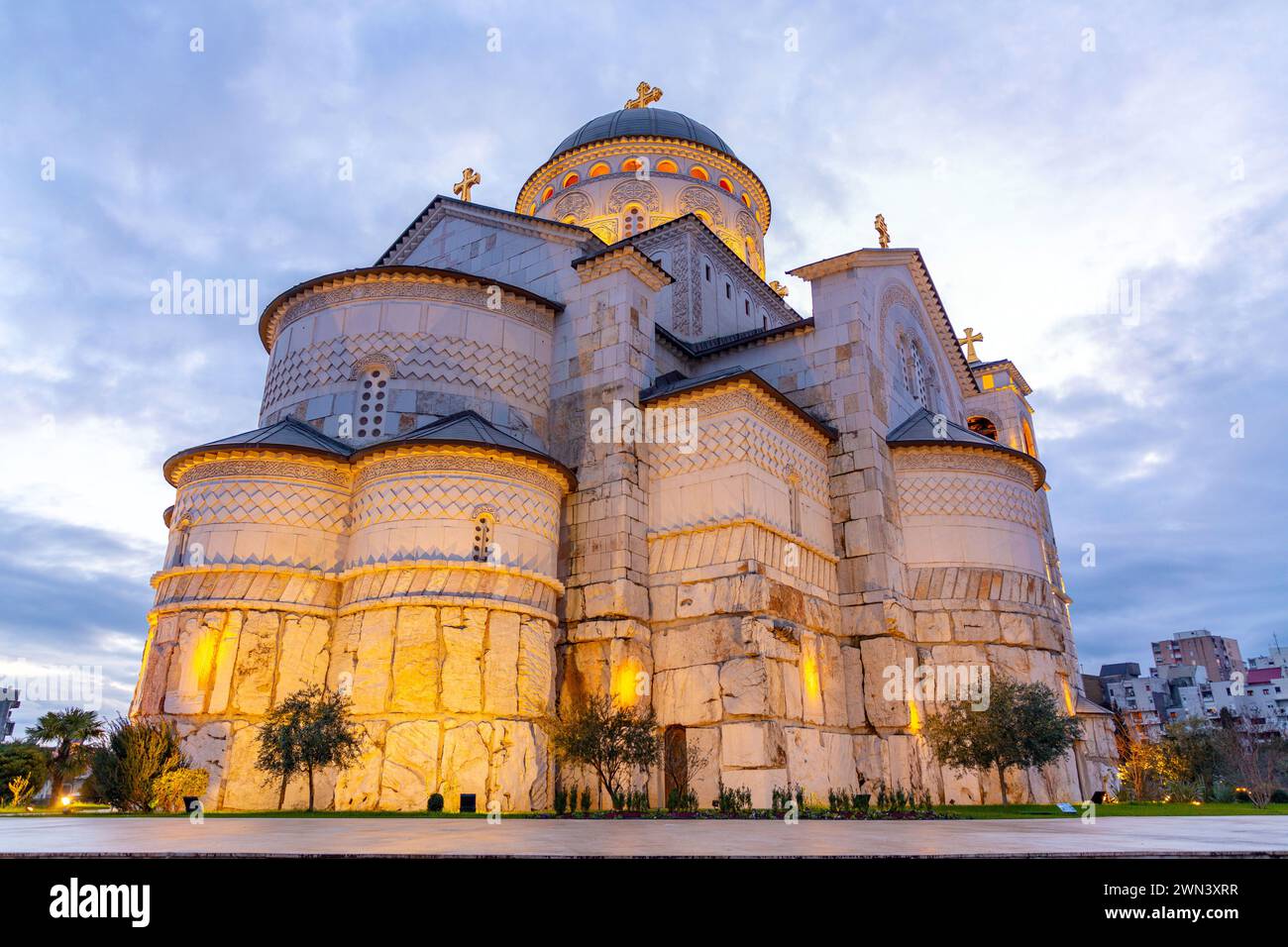 Podgorica, Montenegro - 12 FEB 2024: The Cathedral of the Resurrection ...