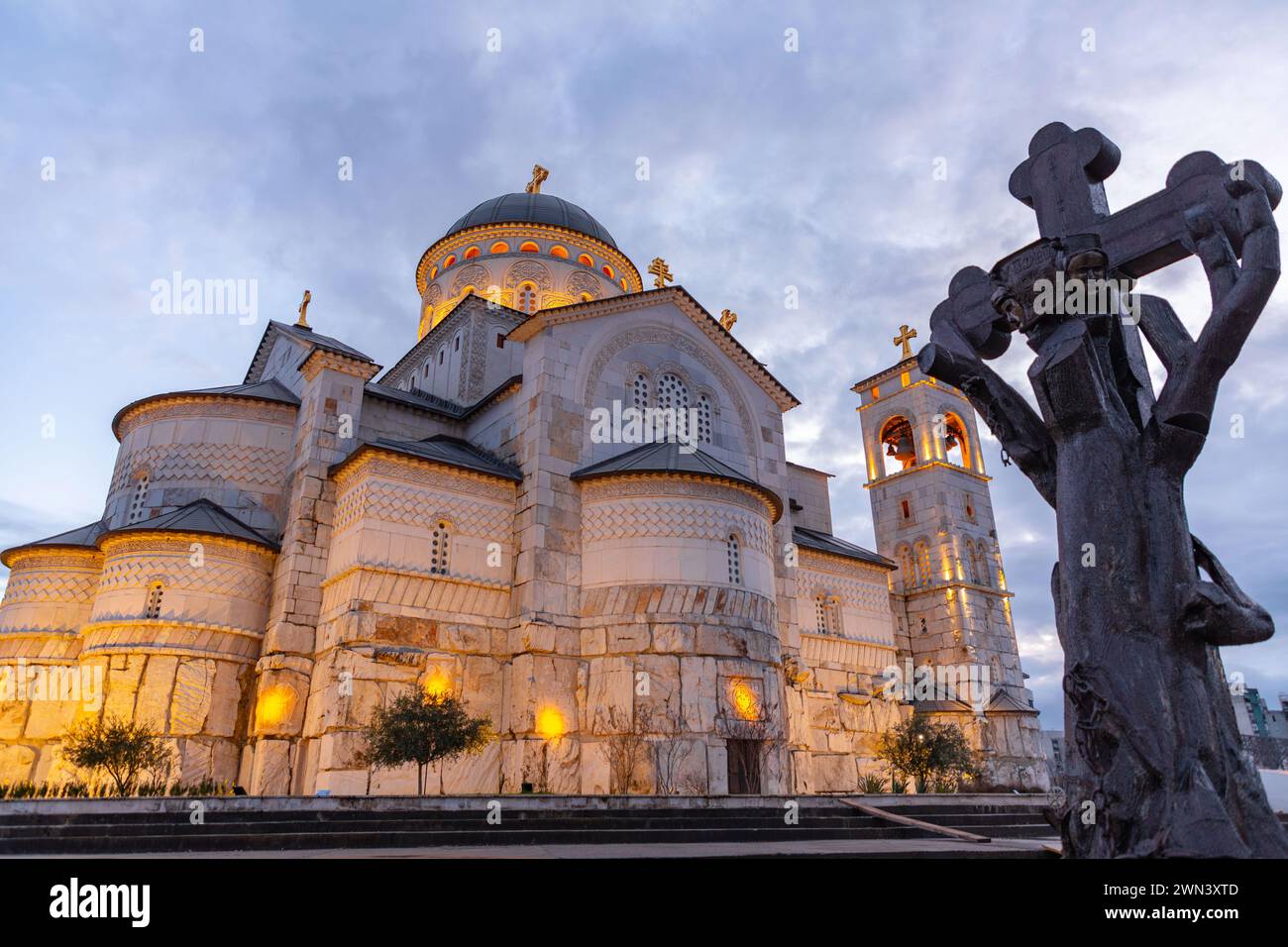 Podgorica, Montenegro - 12 FEB 2024: The Cathedral of the Resurrection ...