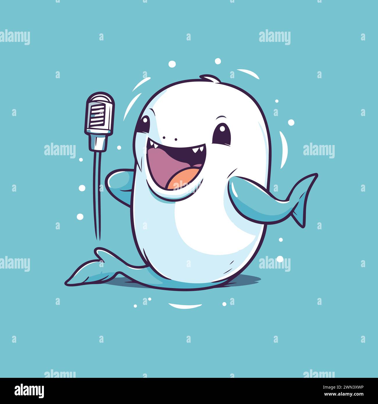 Whale face Stock Vector Images - Alamy
