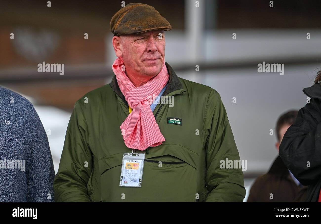 29th February 2024, Cardiff, Wales. Pictured is celebrity farmer ...