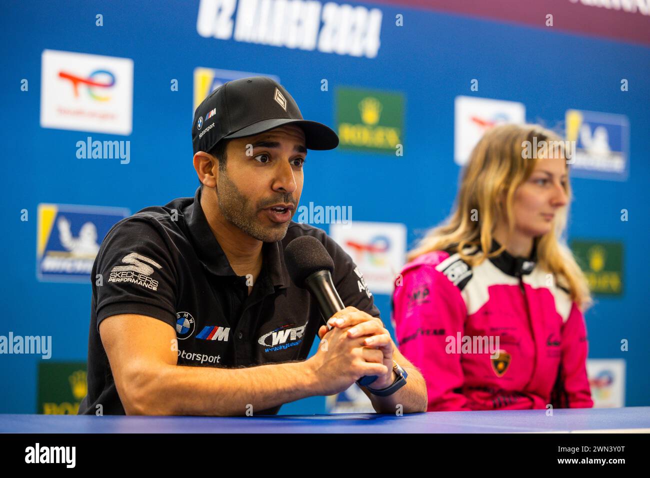 Pre-Event Press Conference, AL HARTHY Ahmad (omn) Team WRT, BMW M4 GT3 ...