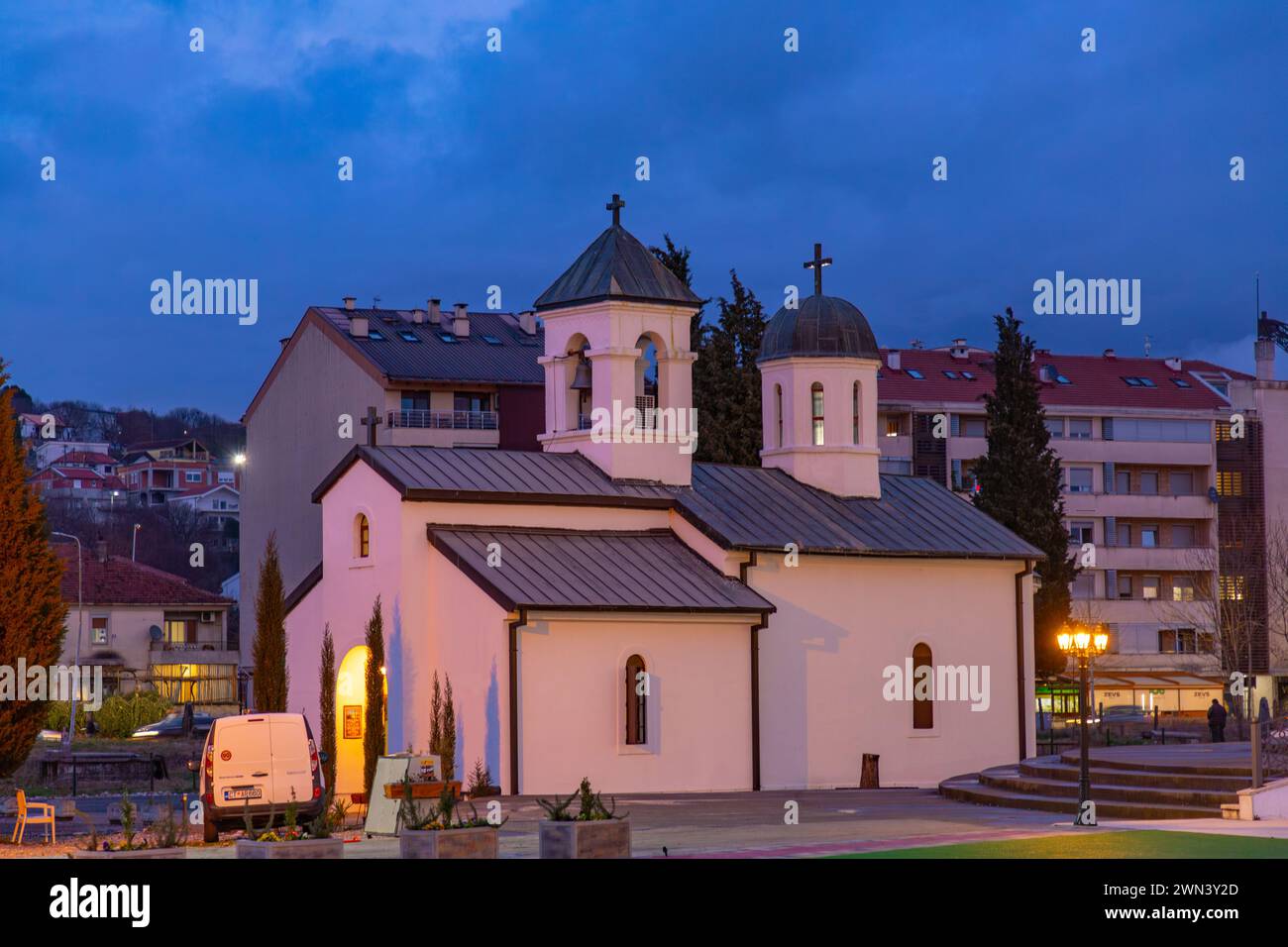 Podgorica, Montenegro - 12 FEB 2024: The Cathedral of the Resurrection ...