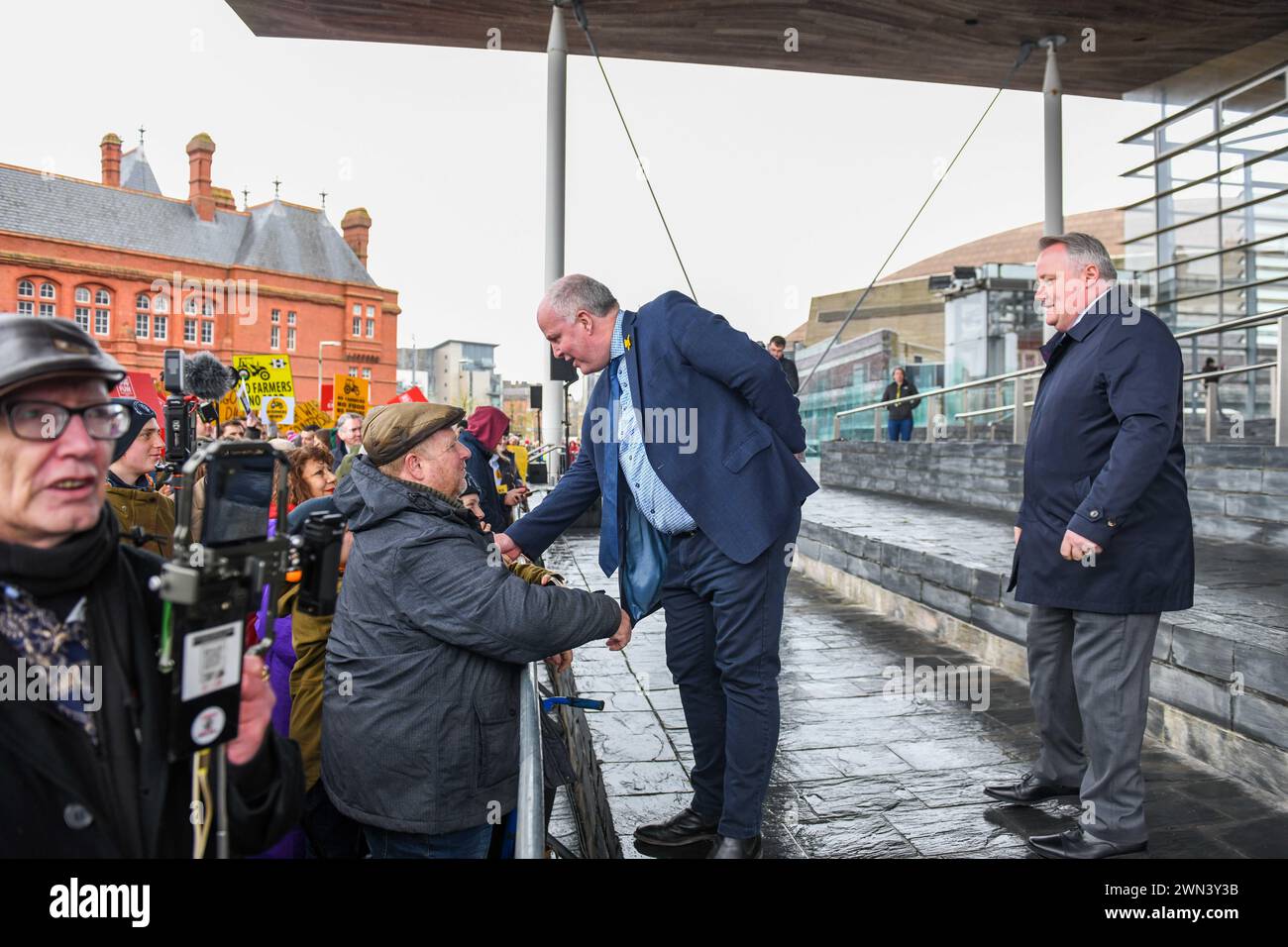 29th February 2024, Cardiff, Wales. Pictured is Welsh Conservative ...