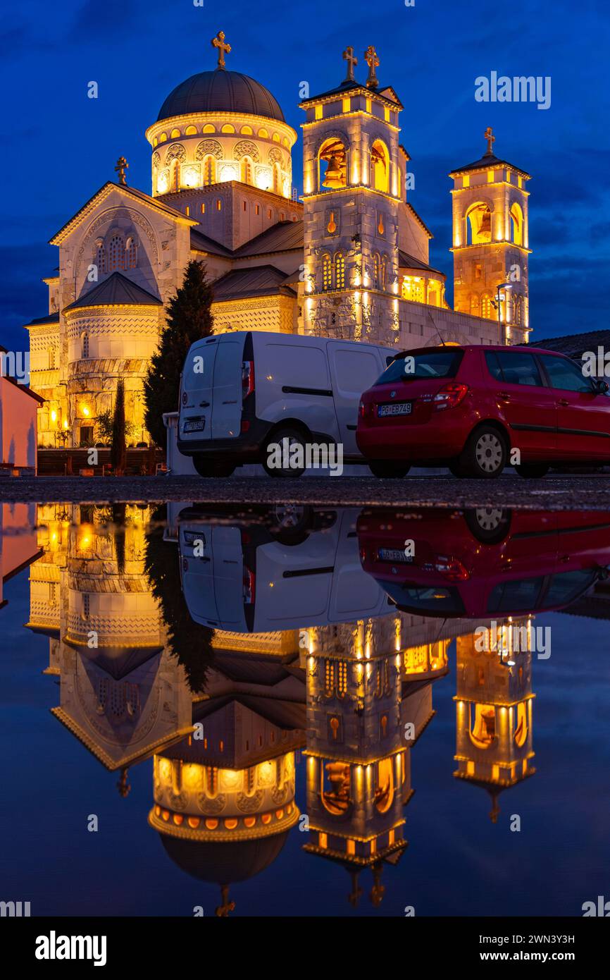 Podgorica, Montenegro - 12 FEB 2024: The Cathedral of the Resurrection ...